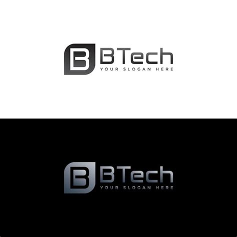 Premium Vector B Tech Logo Design Illustration