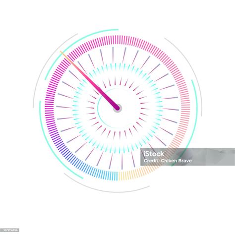 웹 디자인 사용자 인터페이스 Ui 또는 인포 그래픽에 대 한 신용 성능을 측정 하는 지표 대시보드에 대 한 아날로그 속도계입니다