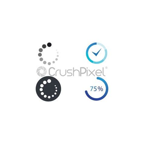 Loading Bar Icon Stock Vector 4147756 Crushpixel