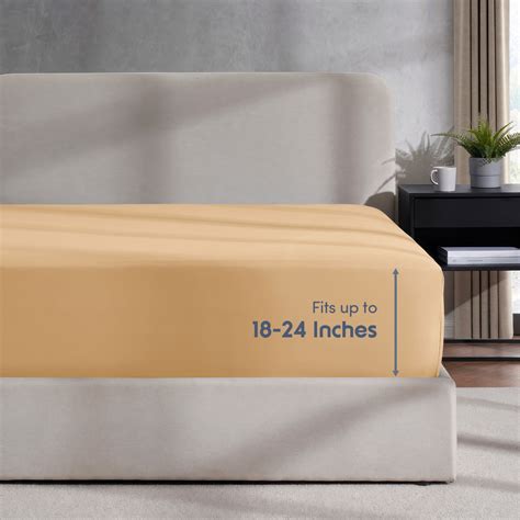 Lammaloe Extra Deep Pocket Twin Xl Fitted Sheet Only Fits 18 To 24