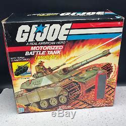1982 Hasbro Vintage Gi Joe Toy Vehicle Box Motorized Battle Tank Mobat