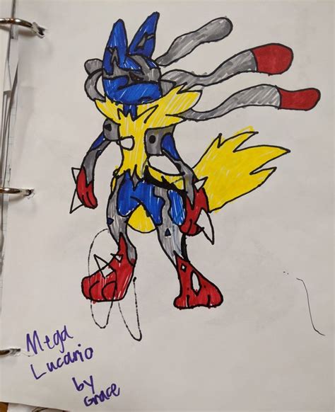 Mega Lucario Sketches Art Humanoid Sketch