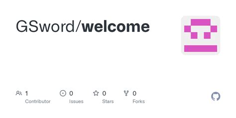 Github Gswordwelcome