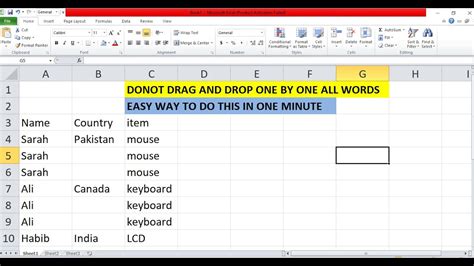 Drag And Drop Columns One By One Yes Do Not Drag And Drop Easy Trick