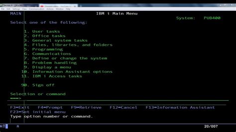 Belajar As400 Penggunaan Command Youtube