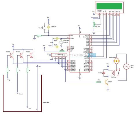 Water Level Controller And Indicator Using 8051 Microcontroller
