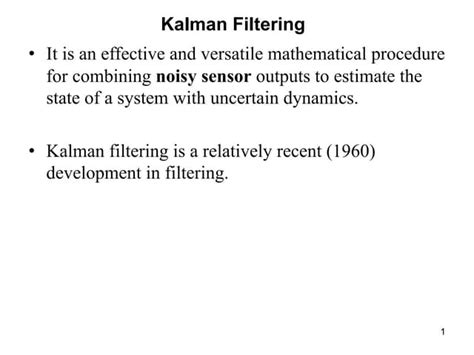 Kalman Filter For Beginners Pdf