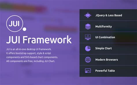 Jui Framework Html5 Based Ui Framework Support Many Components Svg