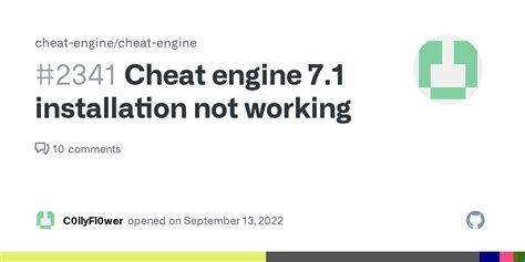 Cheat Engine 71 Installation Not Working · Issue 2341 · Cheat Enginecheat Engine · Github