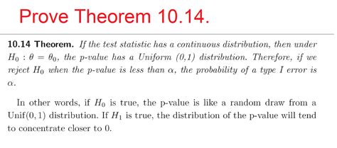 Solved Prove Theorem 10 14 10 14 Theorem If The Test Chegg Com