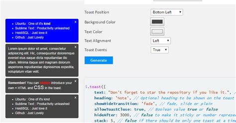effortless toast notifications with jquery toast plugin