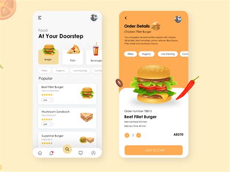 Food Mobile Application Ui Ux Design Food App Meal Planning App App