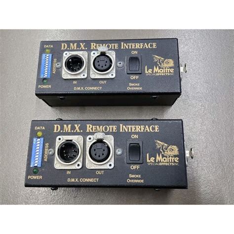 Le Maitre Special Effects Inc Other Vintage Le Maitre Lot Of 2 Dmx Remote Interface Smoke