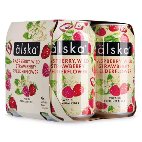 Raspberry Strawberry And Elderflower Cider Aldi Uk