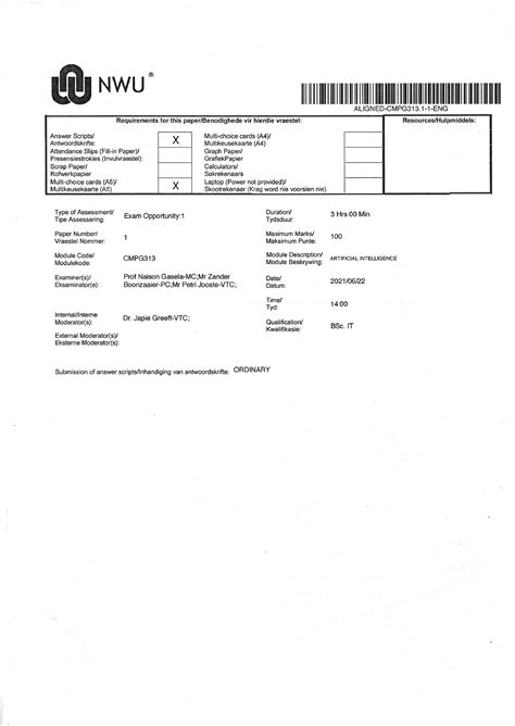 CMPG313 EXAM CMPG313 Studocu