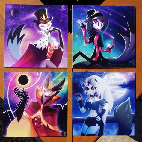 Helluva Boss Stolas Loona Paimon Octavia Rigid Paintings