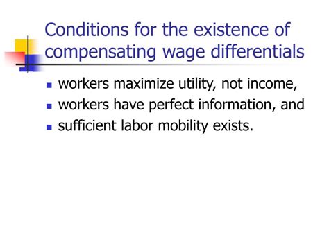 Ppt Chapter 8 Compensating Wage Differentials Powerpoint
