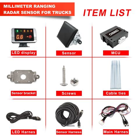Radar Distance Sensor Proximity Warning System For Truck Buy Radar