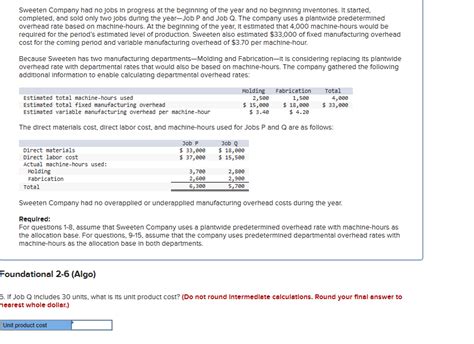 Solved Foundational 2 6 Algoif Job Q Includes 30 ﻿units