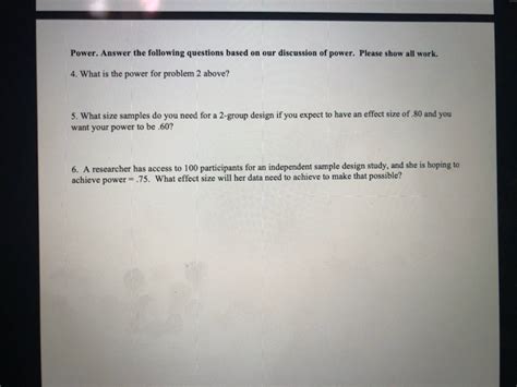 Solved Independent Sample T Tests For Each Question Chegg