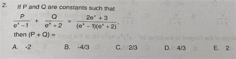 If P And Q Are Constants Such That Chegg Com