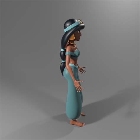Princesa Jasmine Rigged Modelo 3d 99 Fbx Ma Obj Free3d