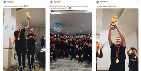 “uno Que Sabe Cuánto Pesa” Así Se Reencontró Franco Armani Con El Plantel De River Plate Tras