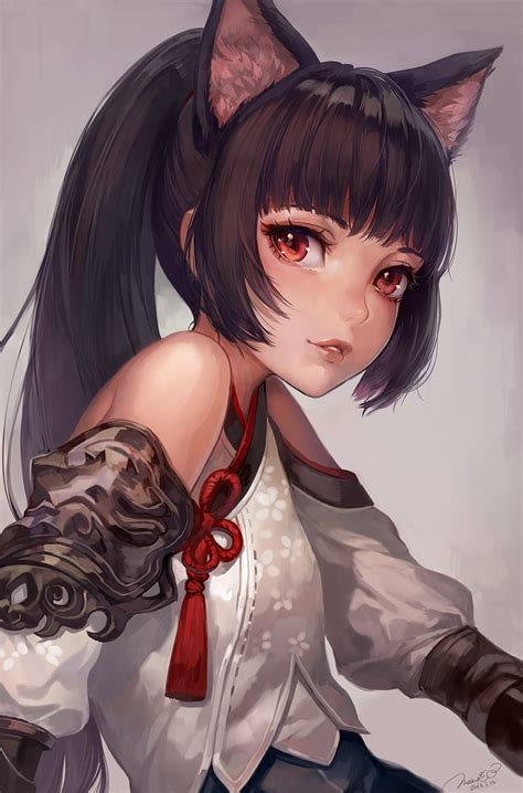 Cute Anime Girl With Cat Ears Wallpaper Hd Anime Girl Cat Ears