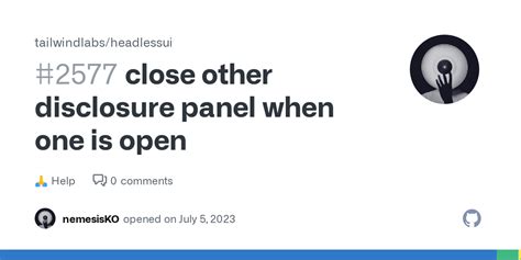 Close Other Disclosure Panel When One Is Open Tailwindlabs Headlessui