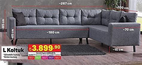 L Koltuk İndirimde Market