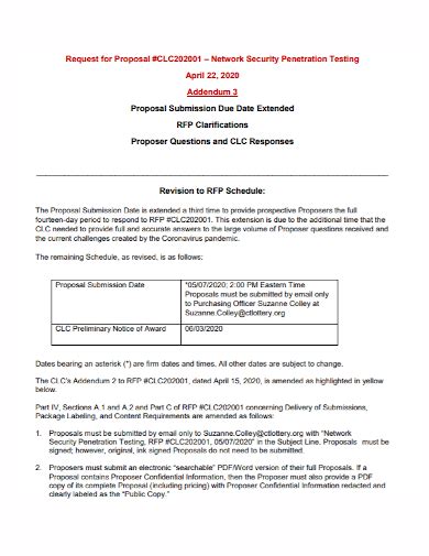 Free 10 Network Security Proposal Samples In Pdf Doc