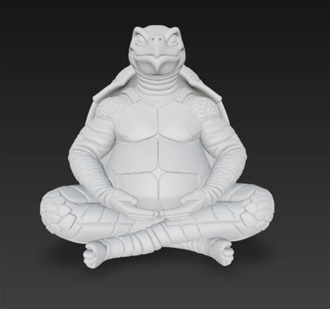🐢 Meditating Turtle Man Tmnt・ Stl File For 3d Printing・cults