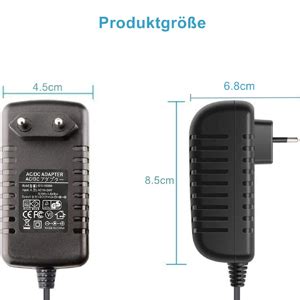 Zuokenzu Ac Adapter 12v 2a Netzteil Ac220v Zu Dc12v 500ma 1000ma 1500ma