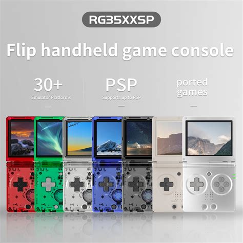 Anbernic Novo Rg35xxsp Flip Console De Jogos Portátil 35 Polegadas Ips