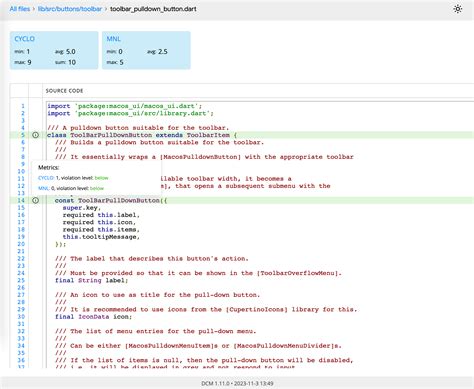 Calculate Metrics Dcm Code Quality Tool For Flutter Developers