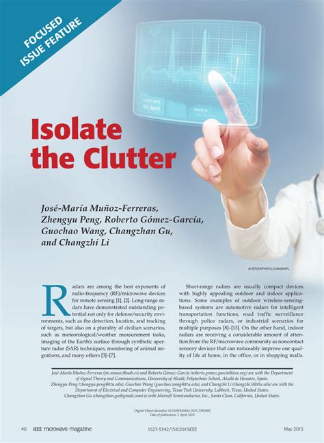 Pdf Isolate The Clutter Pure And Hybrid Linear Frequency Modulated