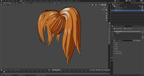 Artstation Blender Anime Hair Shader Resources