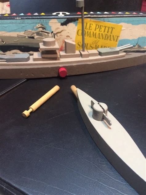 1940s Rare Exploding Battleship And Submarine Fires Torpedos With German Book Ww2 £70 00 Picclick Uk