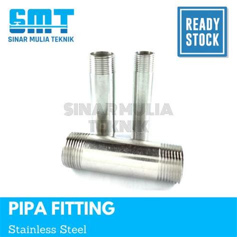 Jual Pipa Nepple 20cm Stainless Steel 304 1 Inch Jakarta Barat Sinar Mulia Teknik Tokopedia
