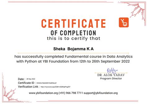 Dataanalytics Python Ybifoundation Sheka Bojamma