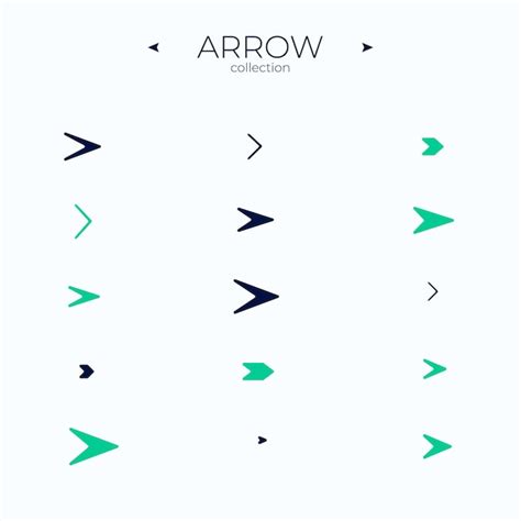 Premium Vector Line Arrow Icon Set Line Icons Collection Modern Vector Symbols