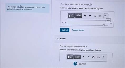 Solved Find The X Component Of The Vector A The Vector Chegg Com