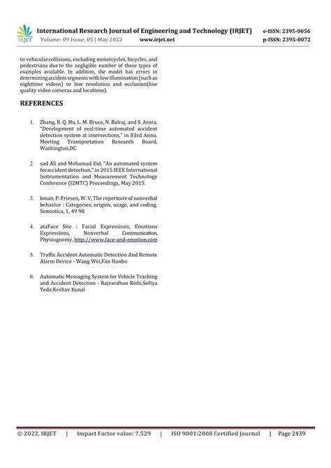 Intelligent Accident Detection Prevention And Reporting System Pdf
