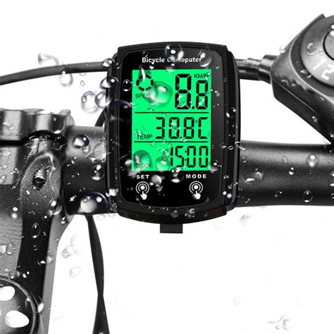 【majia2】 Touch Screen Bicycle Wired Stopwatch Speedometer Odometer English Stopwatch Luminous