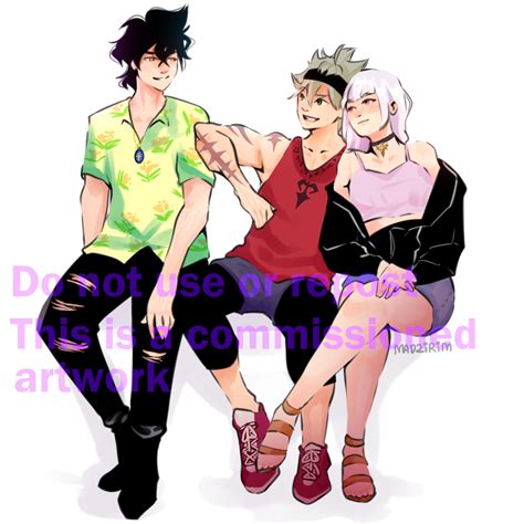 Modern Au Yuno Asta And Noelle Commissioned Artwork Rblackclover