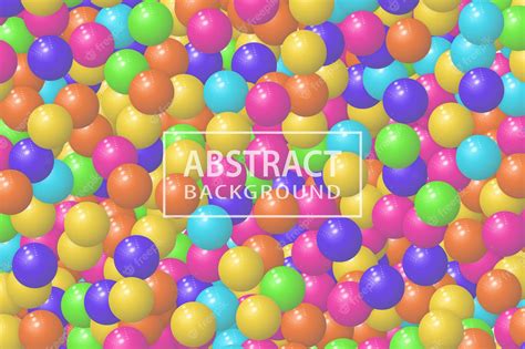 Premium Vector Abstract Background With Realistic 3d Sphere Vector
