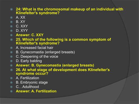 Klinefelter Syndrome And Its Causes Symptoms Ppt