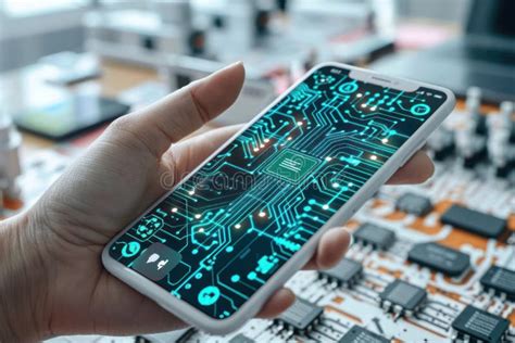 Minimalistic Ai Powered Mobile App Development For Enterprises Stock Illustration Illustration