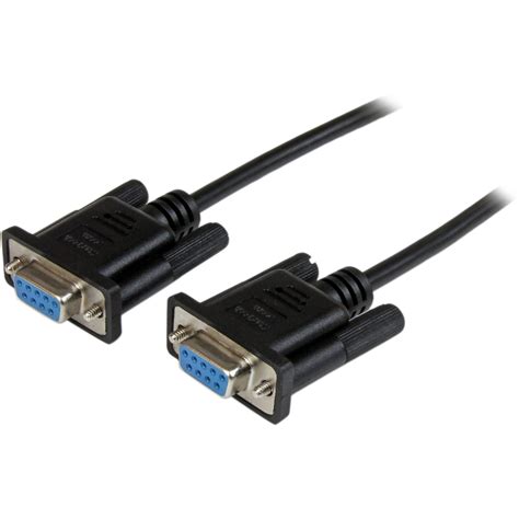 Startech Com M Black DB RS Serial Null Modem Cable F FConnect Your Serial Devices And