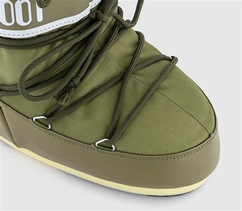 Moon Boot Icon Low Boots Khaki Womens Ankle Boots